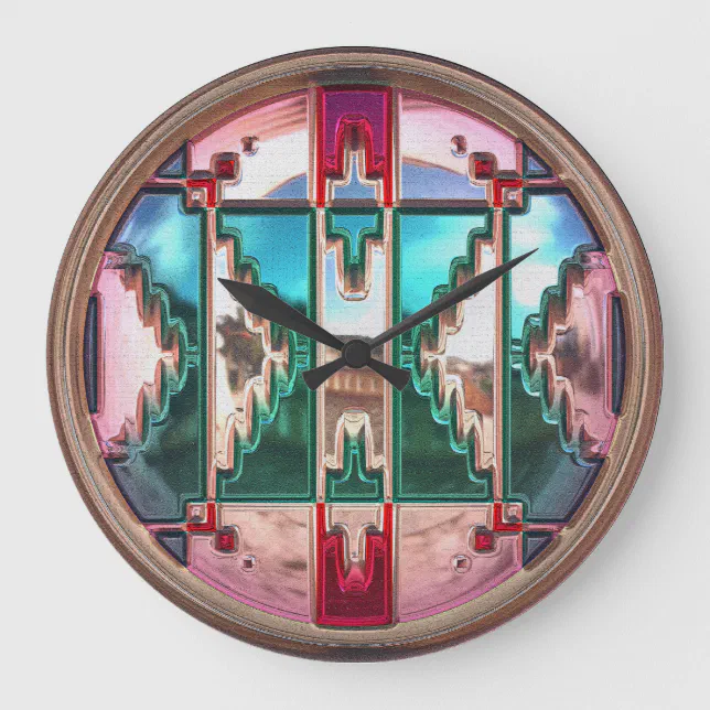 Modern Native American 15 Wall Clocks | Zazzle