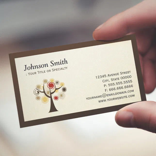 Modern Nature - Tree of Life Business Card | Zazzle