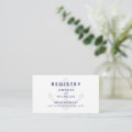 Modern Nautical Anchor Wedding Registry Enclosure Card | Zazzle