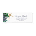 Modern Nautical | Greenery Return Address Label | Zazzle