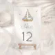 Modern Nautical Sailboat Table Number | Zazzle