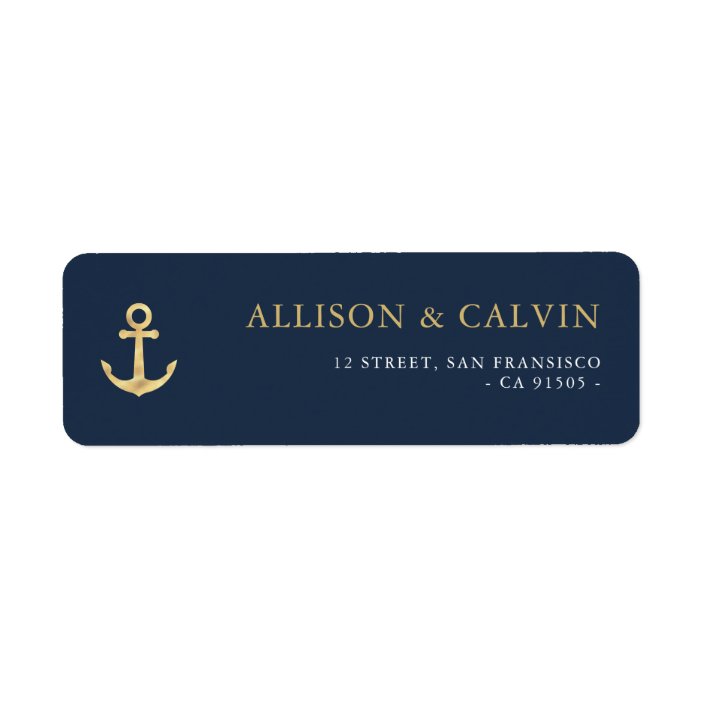 Modern nautical sea address label | Zazzle.com