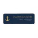 Modern nautical sea address label | Zazzle