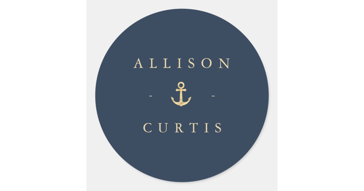 modern nautical sea wedding sticker | Zazzle