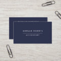Modern Navy Blue Accountant Lawyer or Professional Business Card | Zazzle