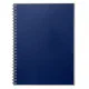 Modern Navy Blue Customizable Notebook | Zazzle