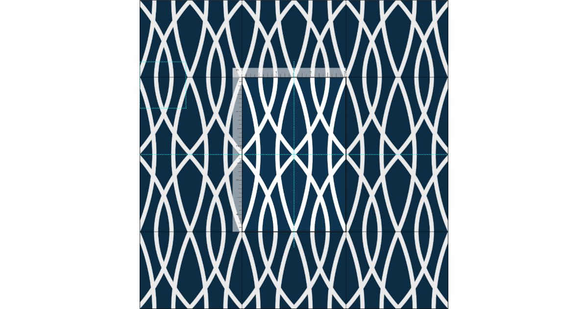 Modern Navy Blue Geometric Pattern Fabric | Zazzle