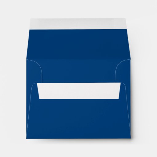 Modern Navy Blue Name Classic Typography Address Envelope | Zazzle