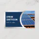 Modern Navy Blue Steel Rooftop Solar Panels Business Card | Zazzle