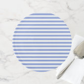 Modern Navy Blue & White Stripes Cake Stand | Zazzle