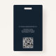 Modern Navy Employee Photo ID Badge | Zazzle
