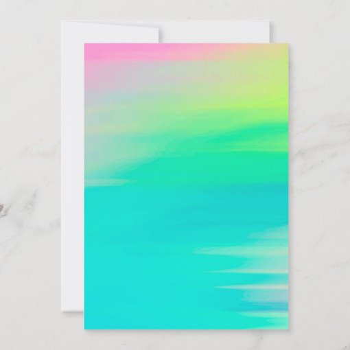 Modern Neon Bright Colorful Birthday Party Invitation | Zazzle