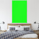 Modern neon green screen bright solid color cool canvas print | Zazzle