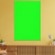 Modern neon green screen bright solid color cool canvas print | Zazzle