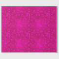 Modern neon magenta pink bokeh Christmas lights Wrapping Paper | Zazzle