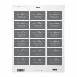 Modern New Address Return Address Label | Zazzle