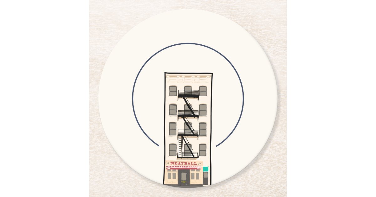 Modern New York Architecture Artwork Drink Coaster | Zazzle