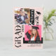 Modern Now & Then Graduation 2 Photo Announcement | Zazzle