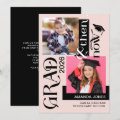 Modern Now & Then Graduation 2 Photo Announcement | Zazzle