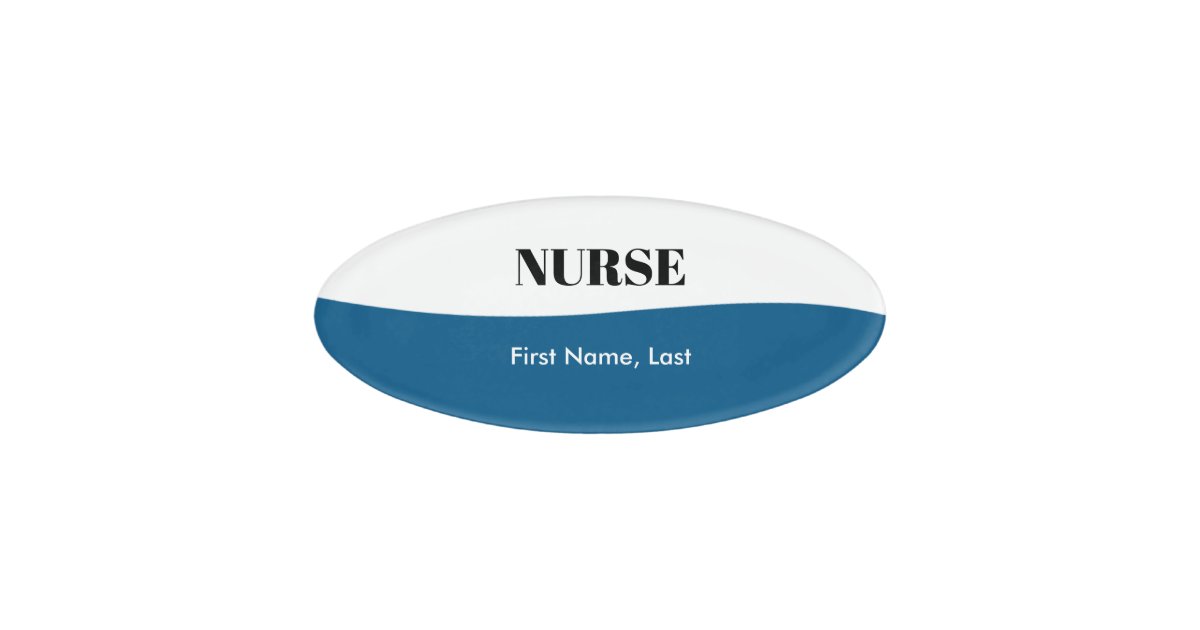 Modern Nurse Staff Medical Name Tags | Zazzle.com