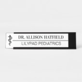 Modern Nursing Doctor Medical Physician Medical Desk Name Plate | Zazzle