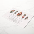 Modern nutcracker Christmas's party Foil Invitation | Zazzle