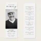 Modern Obituary Photo Funeral Memorial Bookmark | Zazzle