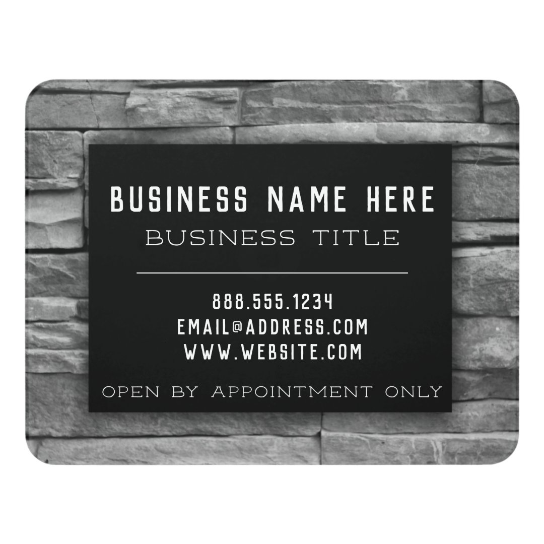 Modern Office Company Corporate Small Business Door Sign | Zazzle