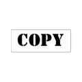 Modern Office "COPY" Message All Caps Font Rubber Stamp | Zazzle