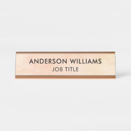 Modern Office Employee Desk Name Plate | Zazzle