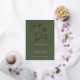 Modern Olive Green Calligraphy Script Wedding Foil Invitation | Zazzle
