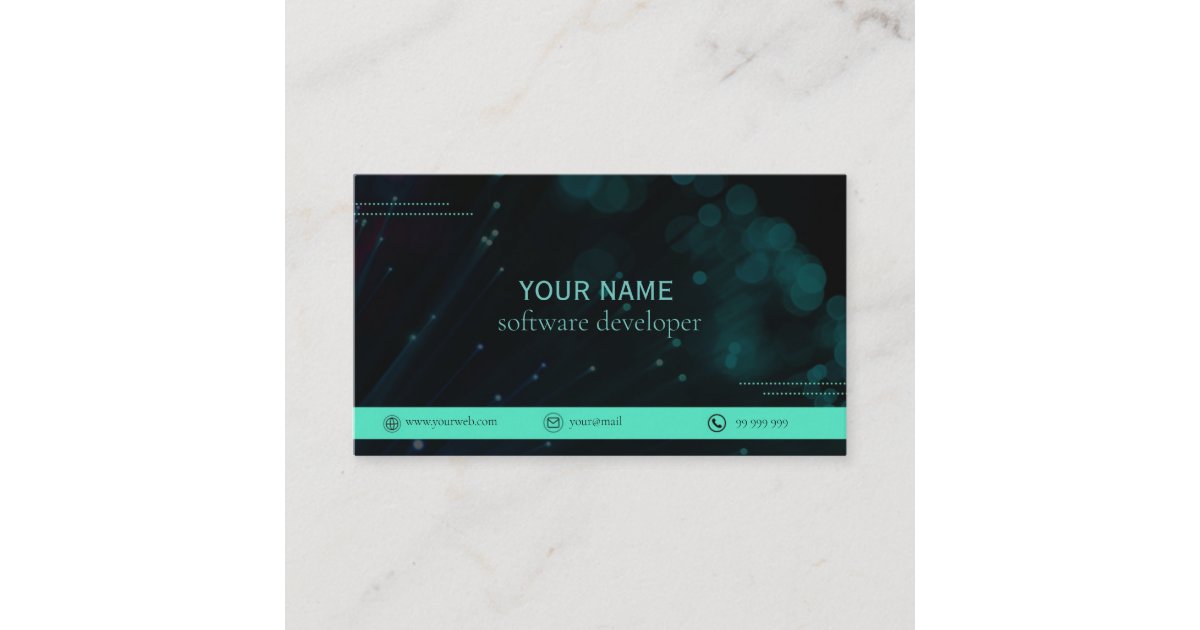 Modern one side business card | Zazzle