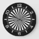 Modern Optical Burst Spinning Wheel Dial Design Large Clock | Zazzle