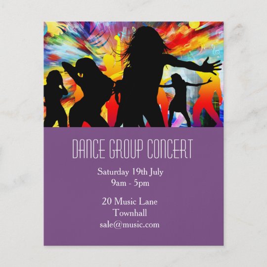 Modern or hip hop dance performance flyer | Zazzle.com