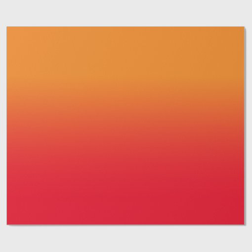 Modern Orange and Red Ombre Wrapping Paper | Zazzle