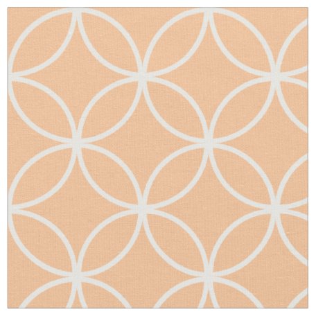 Modern Charcoal Gray White Circle Diamond Pattern Fabric | Zazzle.com