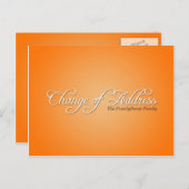 Modern Orange Change of Address Postcard | Zazzle