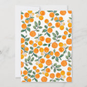 Modern Orange Citrus Fruit Simple Wedding Invitation | Zazzle