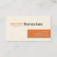 Modern Orange Label Dispatcher Business Card | Zazzle