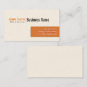 Modern Orange Label Dispatcher Business Card | Zazzle