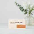 Modern Orange Label Dispatcher Business Card | Zazzle