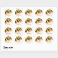 Modern Orangecello Orange Classic Round Sticker | Zazzle