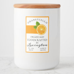 Modern Organic Orangecello Small Bottle Label | | Zazzle