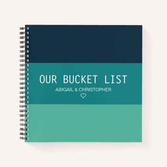 Modern Our Bucket List Couple Keepsake Journal | Zazzle.com