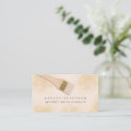 Modern paint brush artist photo glitter dust business card | Zazzle
