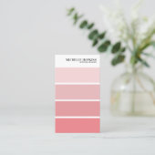 Modern Paint Color Strip | Interior Designer Business Card | Zazzle