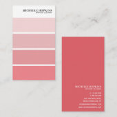 Modern Paint Color Strip | Interior Designer Business Card | Zazzle