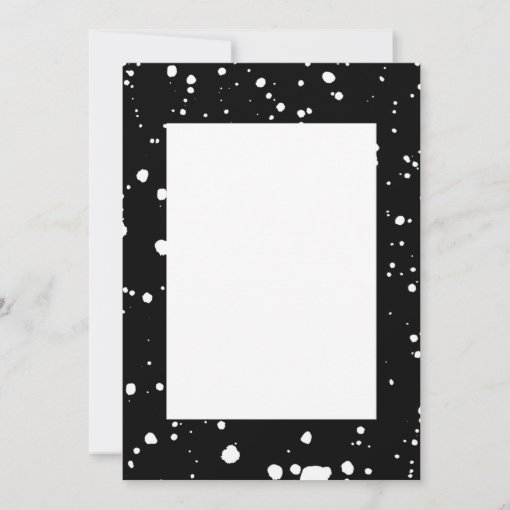 Modern Paint Splatter Photo Graduation Thank You Card | Zazzle
