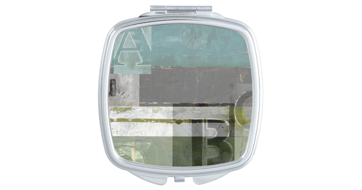 Modern Painting with Assorted Letters Vanity Mirror | Zazzle