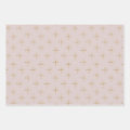 Modern Pale Blush Pink | Gold Star Wrapping Paper Sheets | Zazzle